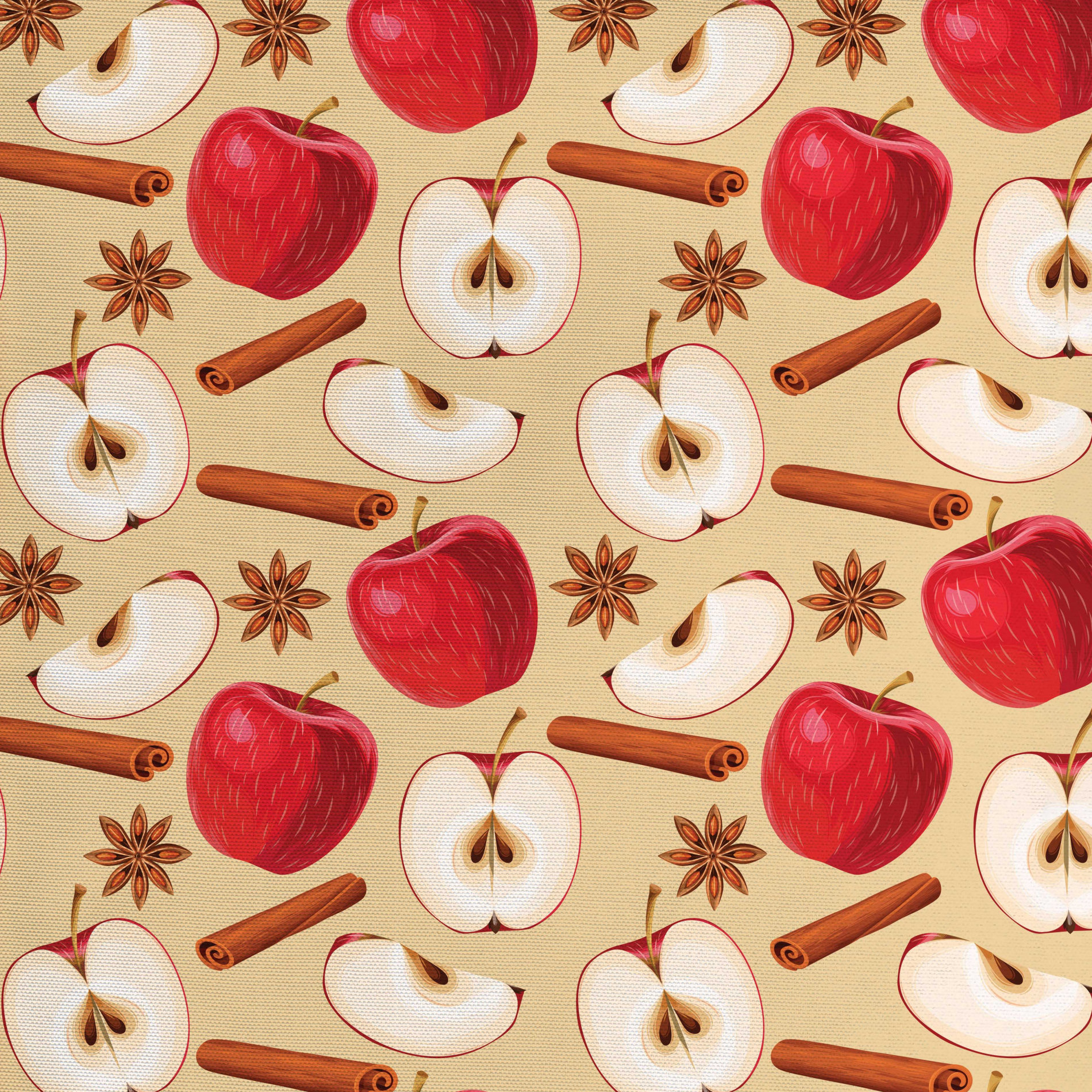 East Urban Home Apple Fabric | Wayfair