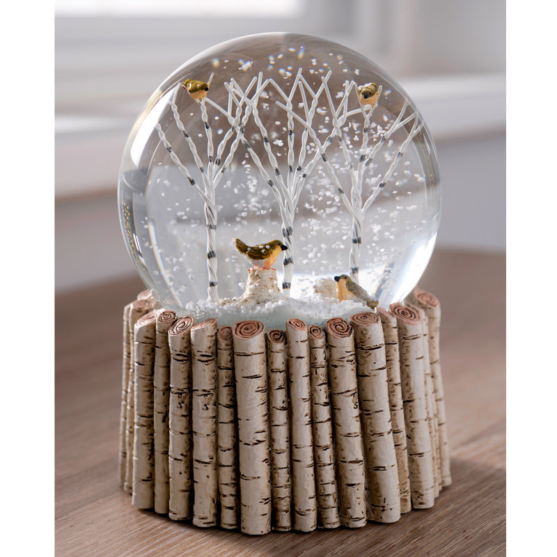 The Seasonal Aisle Robin Snow Globe & Reviews | Wayfair.co.uk