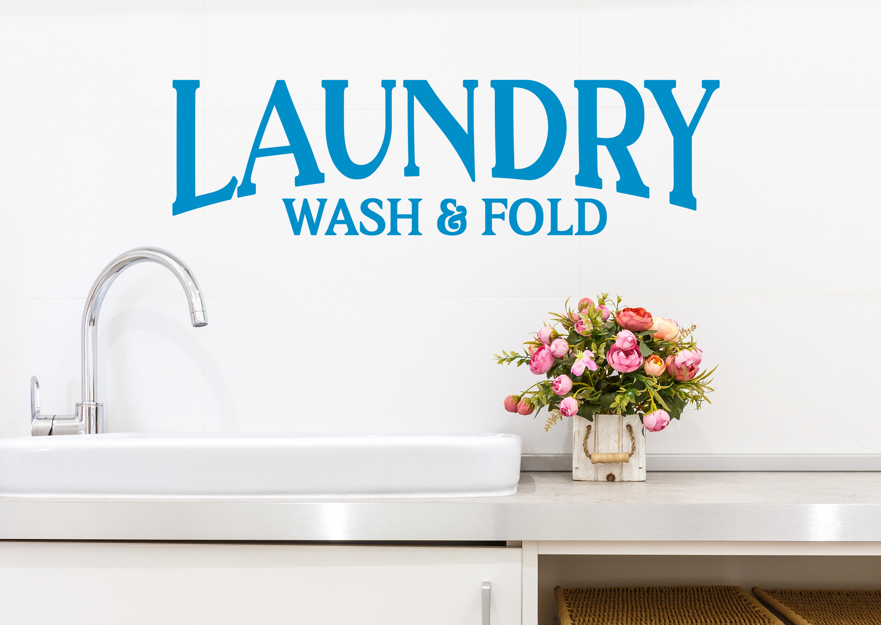 Trinx Laundry Decals Wall Decal | Wayfair