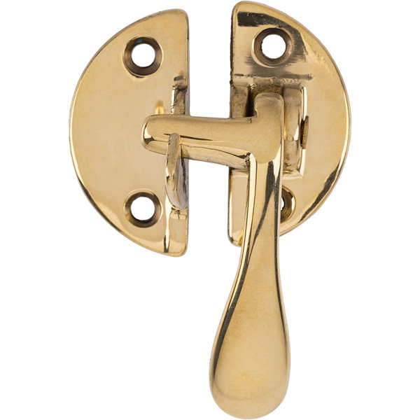 UNIQANTIQ HARDWARE SUPPLY Flush Right Cabinet Door Lever Latch and ...
