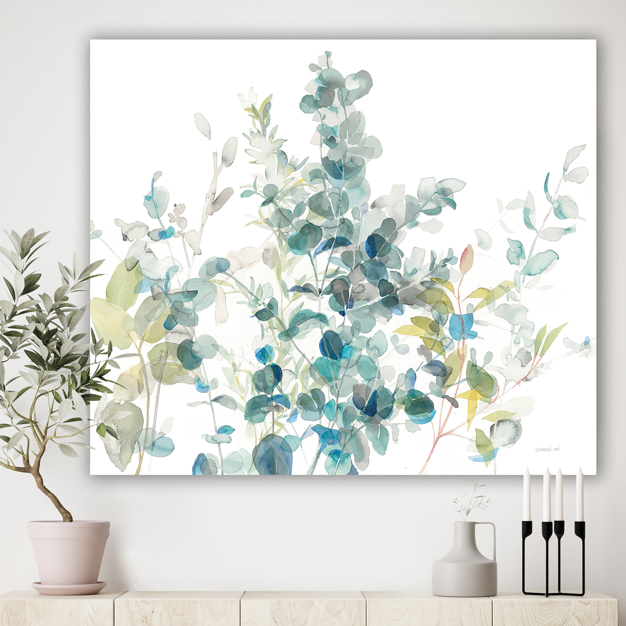 Bless international Eucalyptus Natural Element - Wrapped Canvas ...