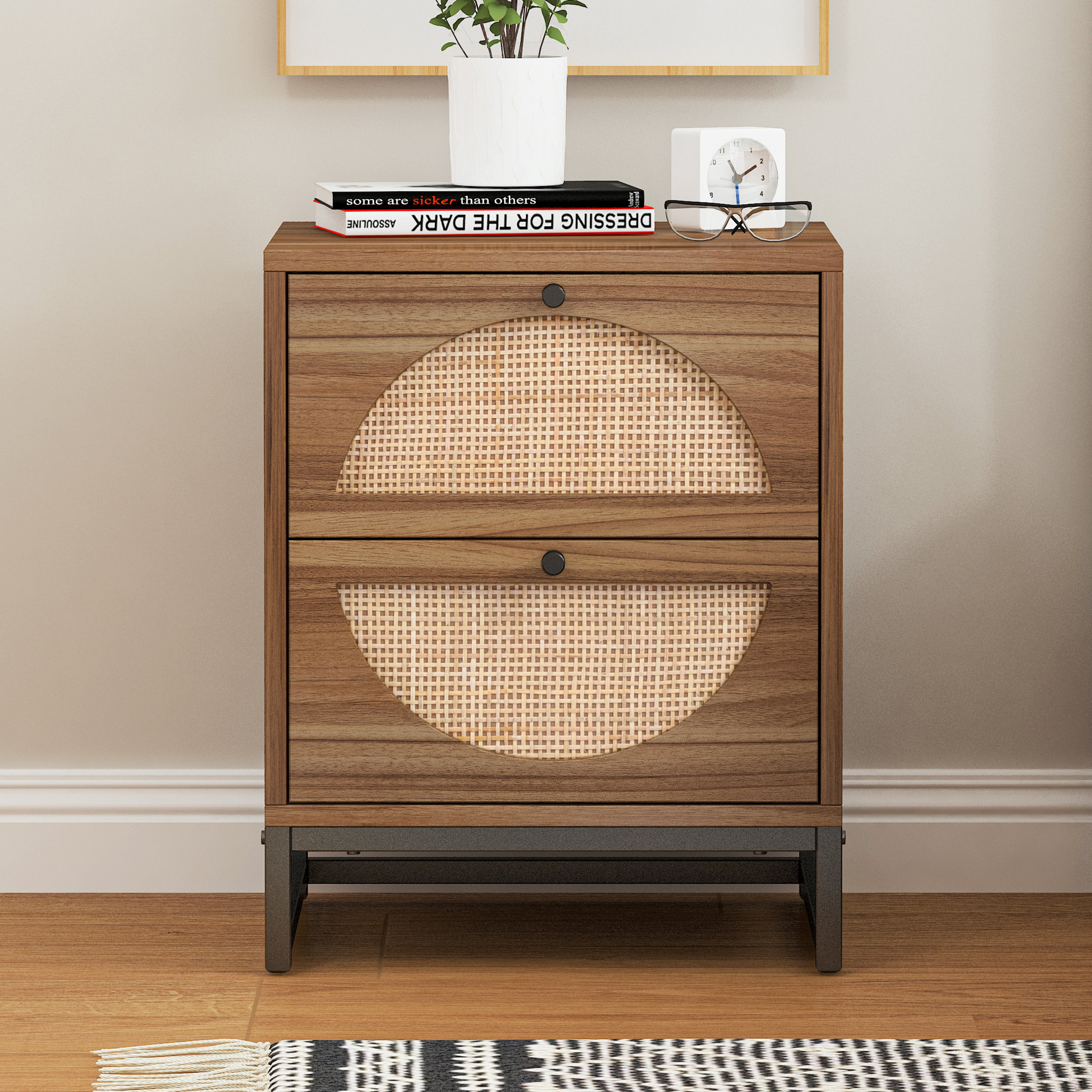 Bayou Breeze Abreu-Perez Manufactured Wood Nightstand | Wayfair