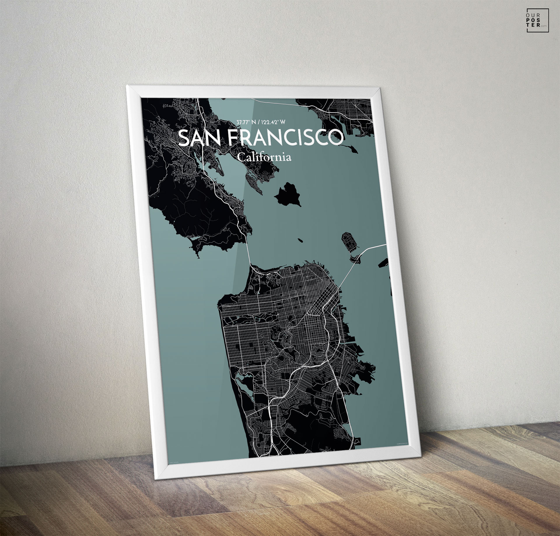 OurPoster.com San Francisco City Map - Panoramic Graphic Art | Wayfair
