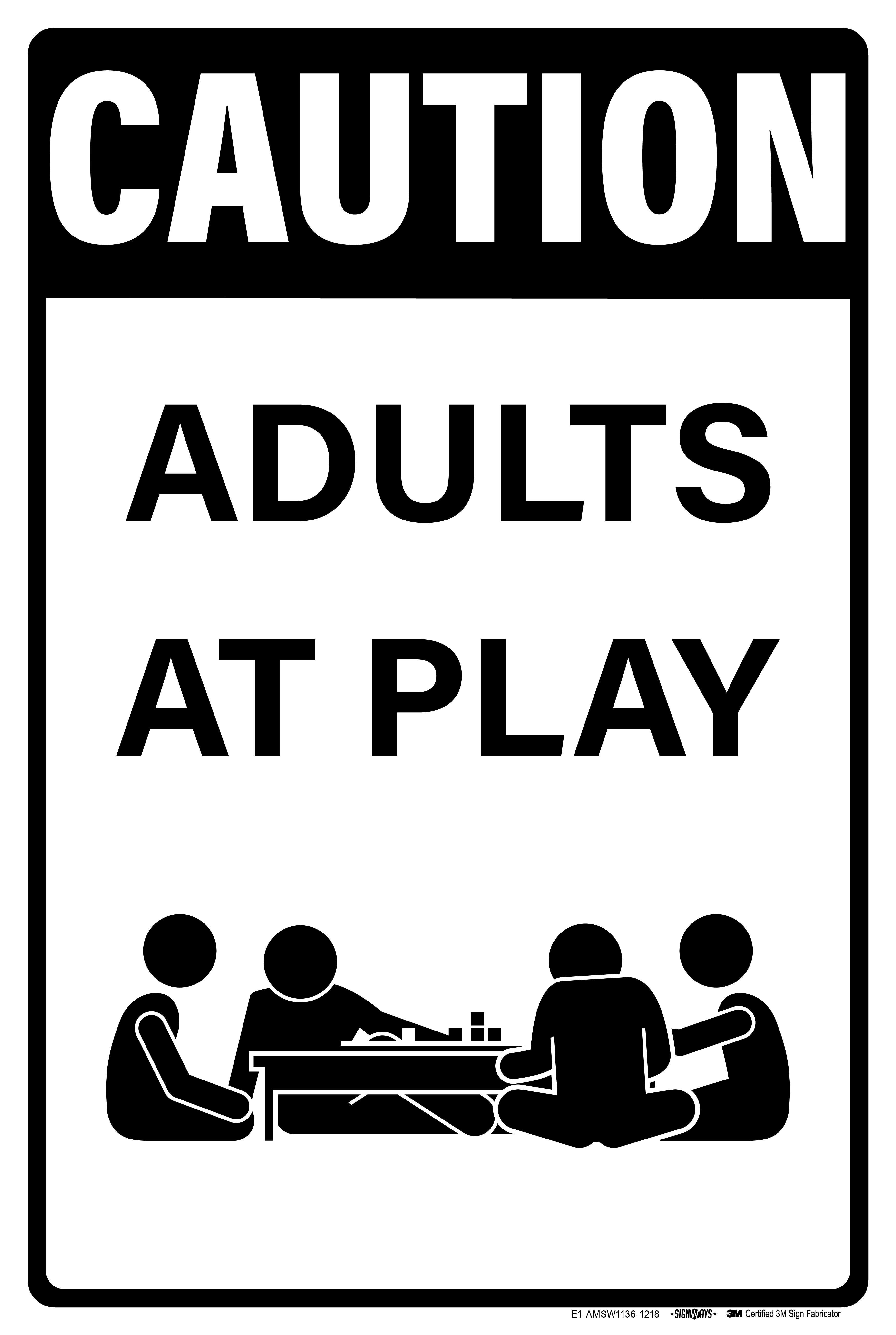 Signways Adults at Play Board Games Sign | Wayfair