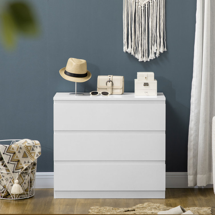 17 Stories Keethan 3 - Drawer Chest of Drawers | Wayfair.co.uk