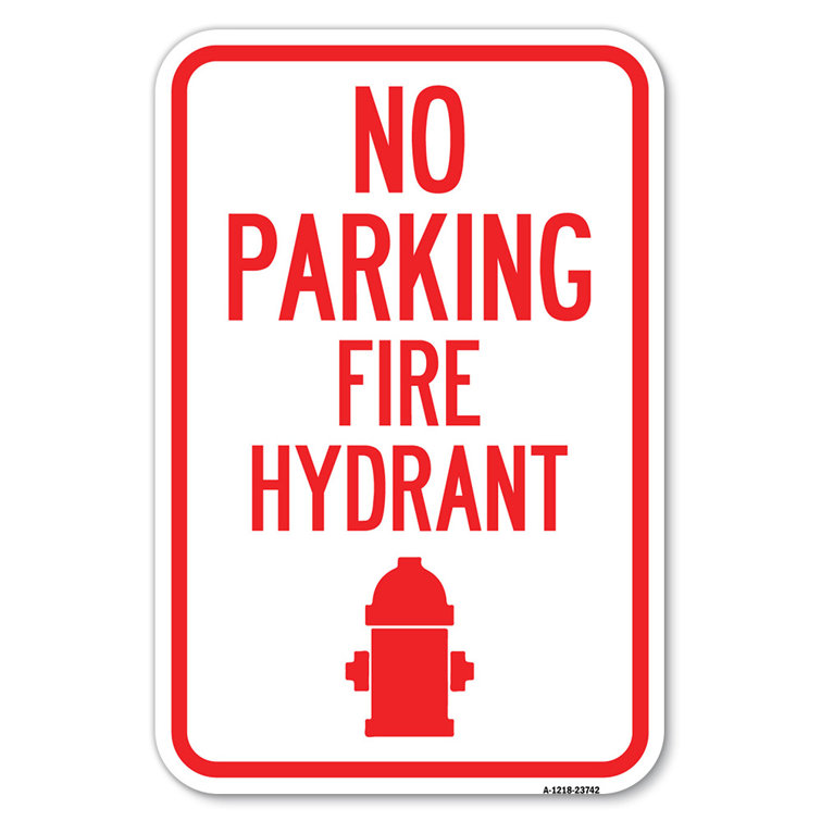 SignMission No Parking Fire Hydrant (With Graphic)/23742 - Wayfair Canada