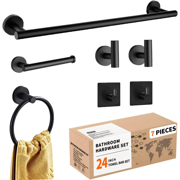 JEMMFHDOT 7 - Piece Bathroom Hardware Set | Wayfair