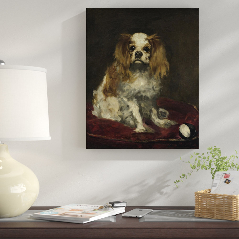 Vault W Artwork A King Charles Spaniel by Edouard Manet - Wrapped ...