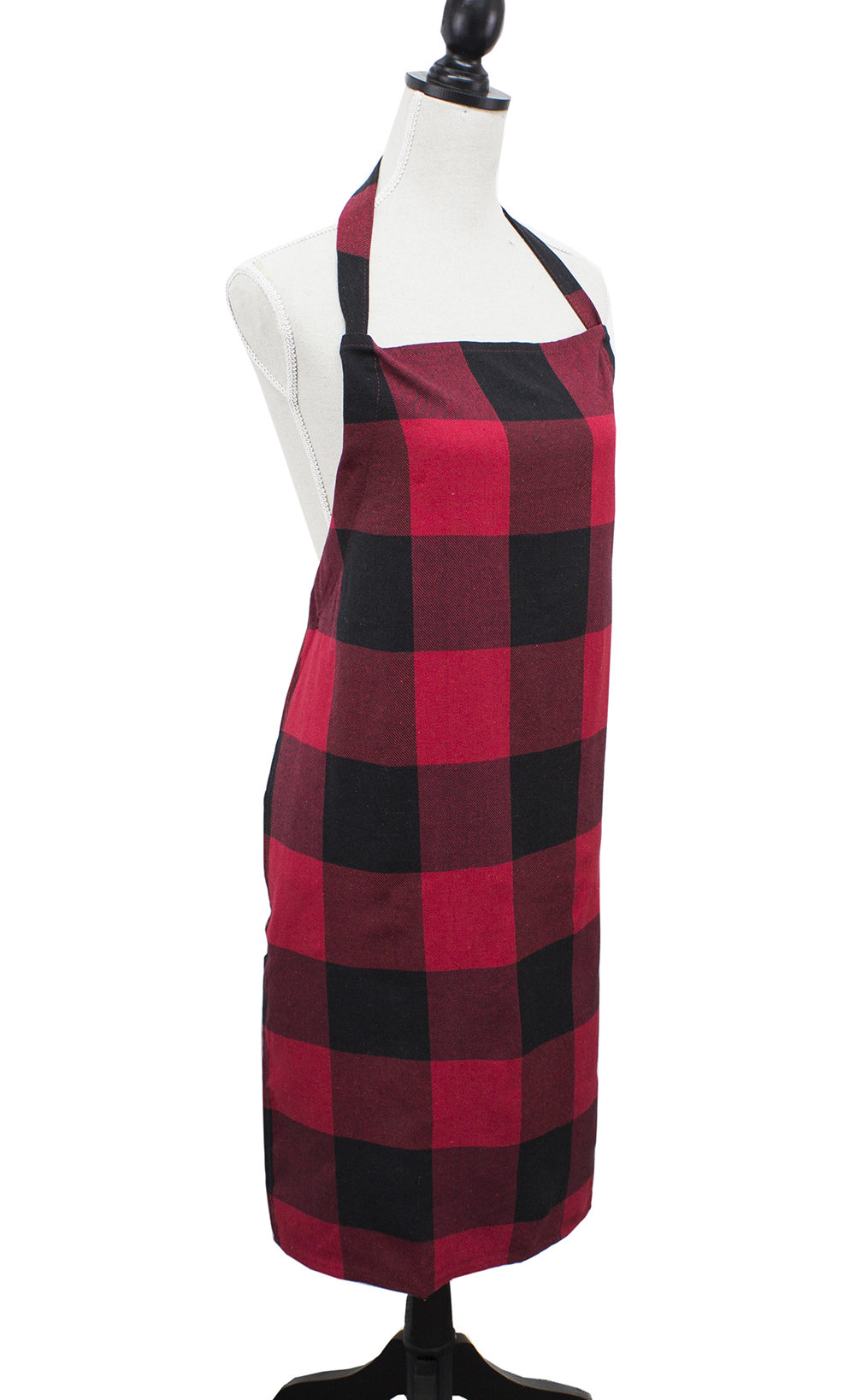 Gracie Oaks Red & Black Holiday Buffalo Check Kitchen Cotton Full-size ...