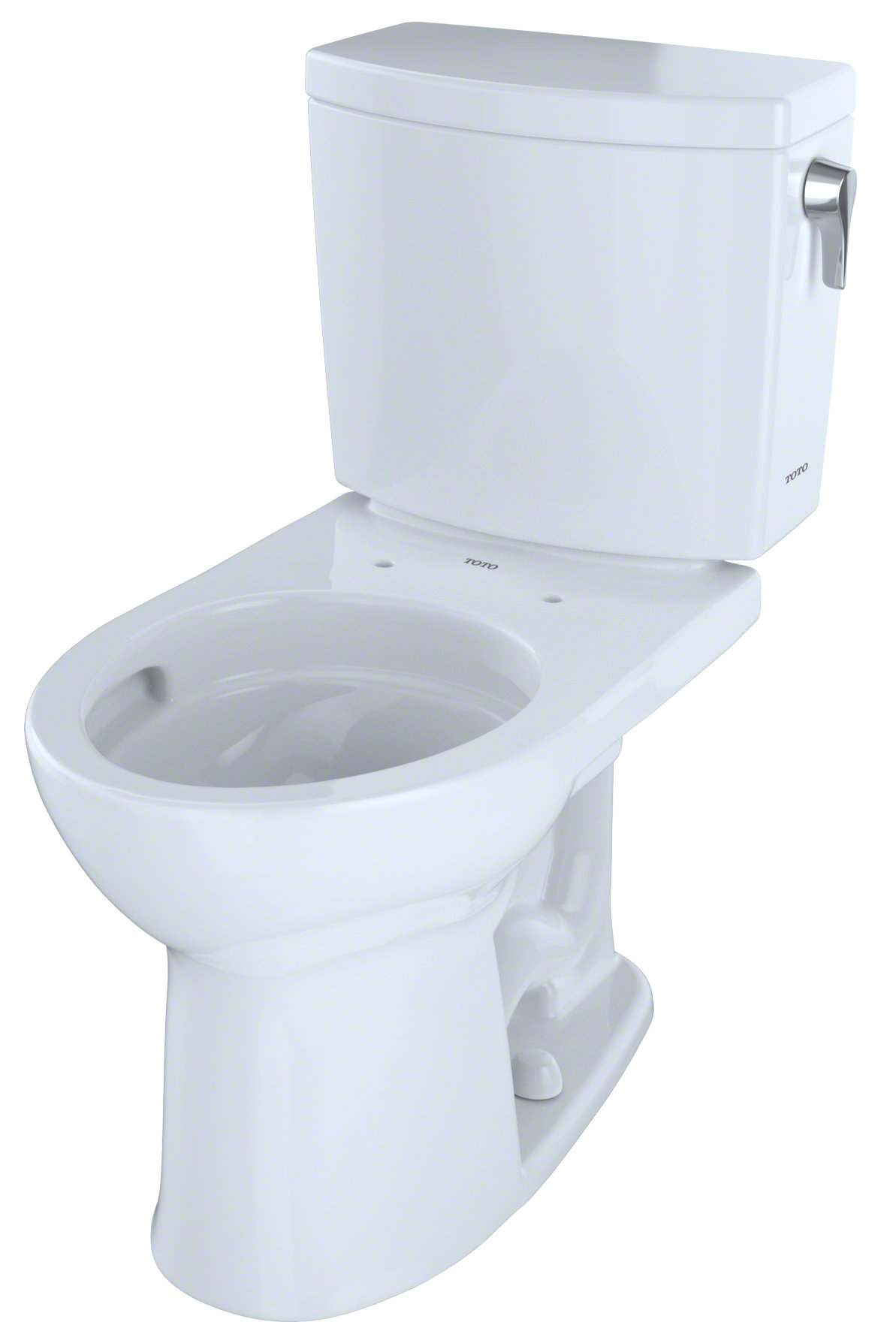 TOTO Drake® II 1G Two-Piece Round 1.0 GPF Universal Height Toilet with ...