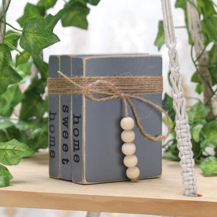 Decorative Trays Home & Living Home Sweet Home Mini Book Stack etna.com.pe