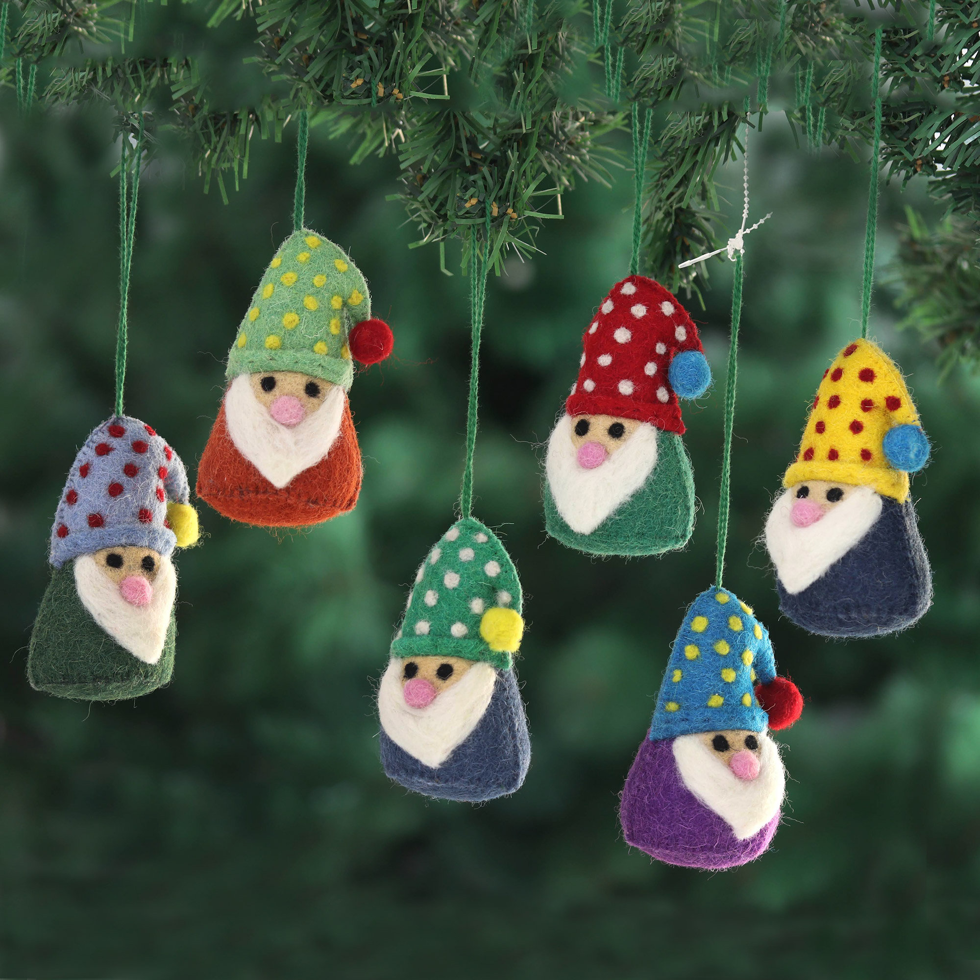 The Holiday Aisle® Nordic Gnomes Hanging Figurine Ornament | Wayfair