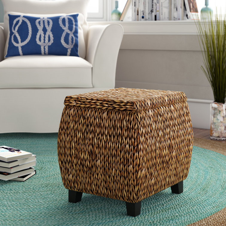 Sand & Stable Northside Rectangle Chevron Storage Ottoman with Storage ...