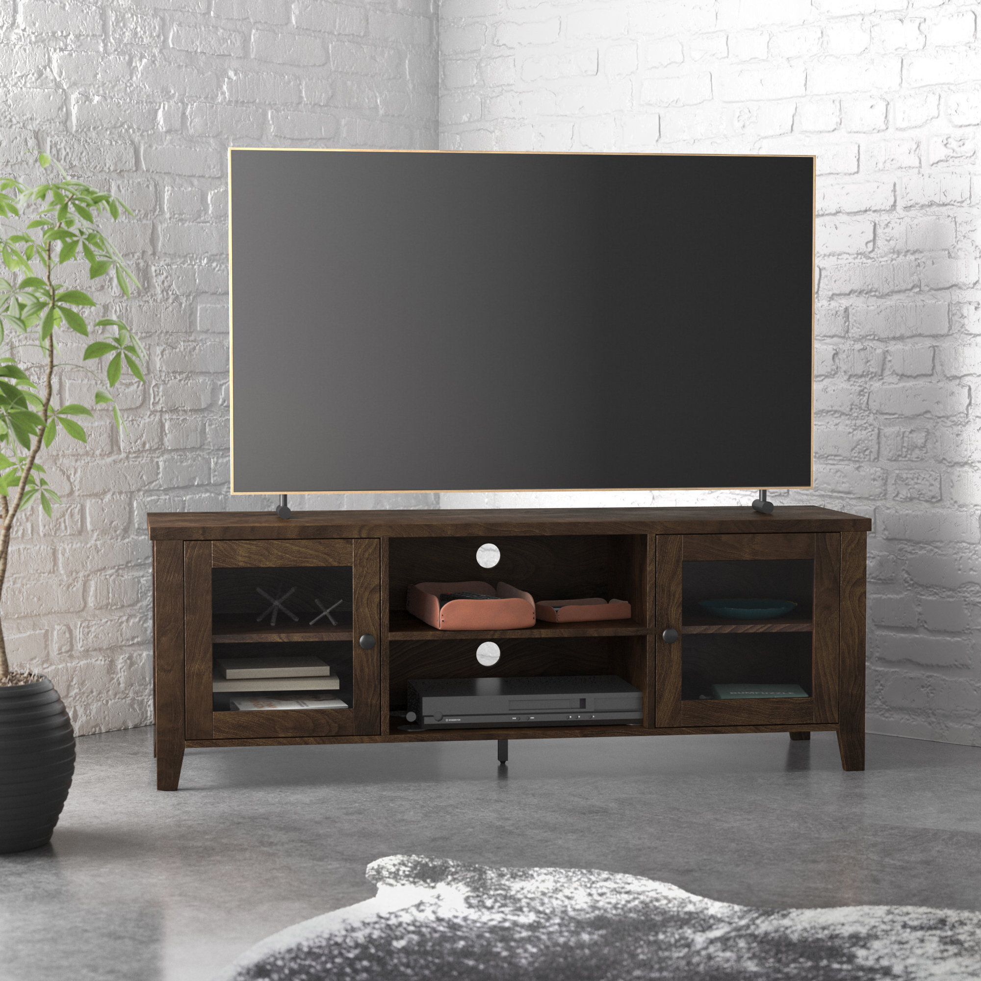 Steelside™ Fabricio TV Stand for TVs up to 60" & Reviews | Wayfair