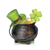 Advanced Graphics Leprechaun Pot of Gold Cardboard Standup | Wayfair