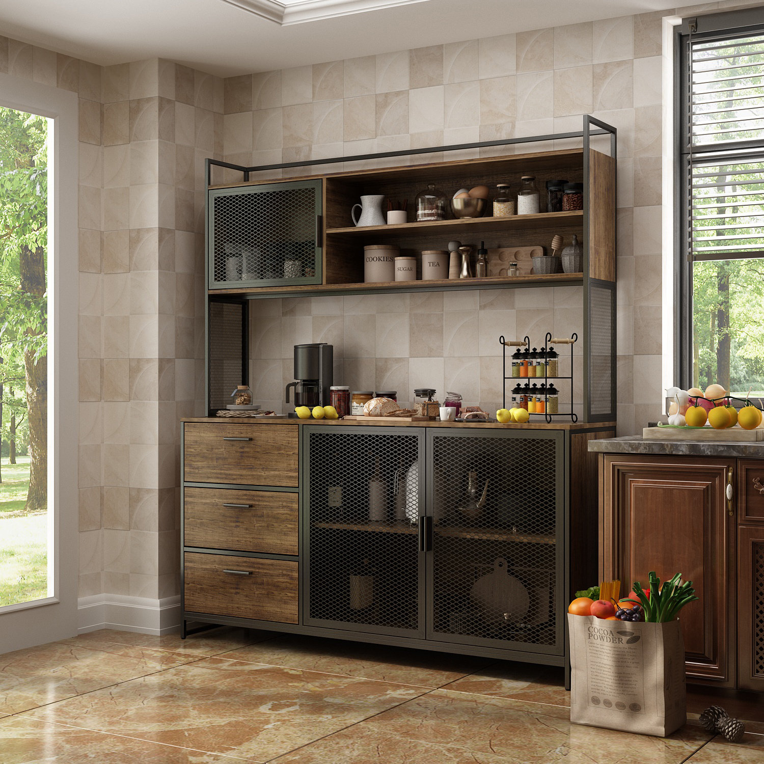 Latitude Run® Lackowski 68.5" Kitchen Pantry & Reviews | Wayfair