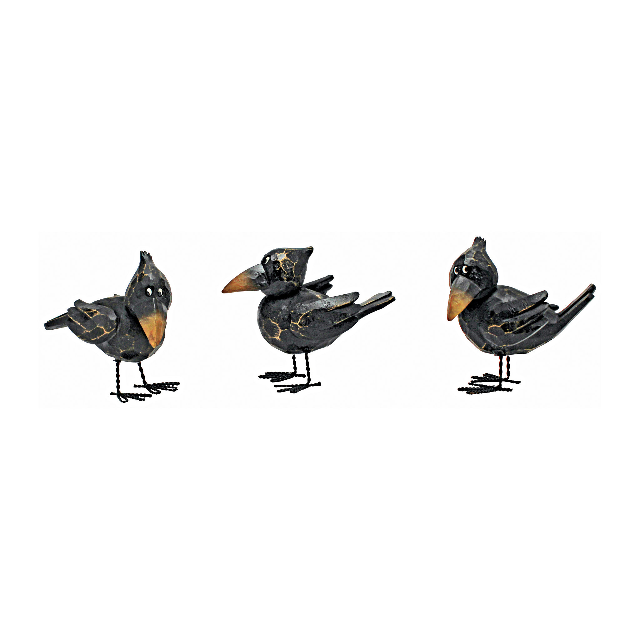 Design Toscano 3 Piece Myths and Legends Raven Statue Set & Reviews ...