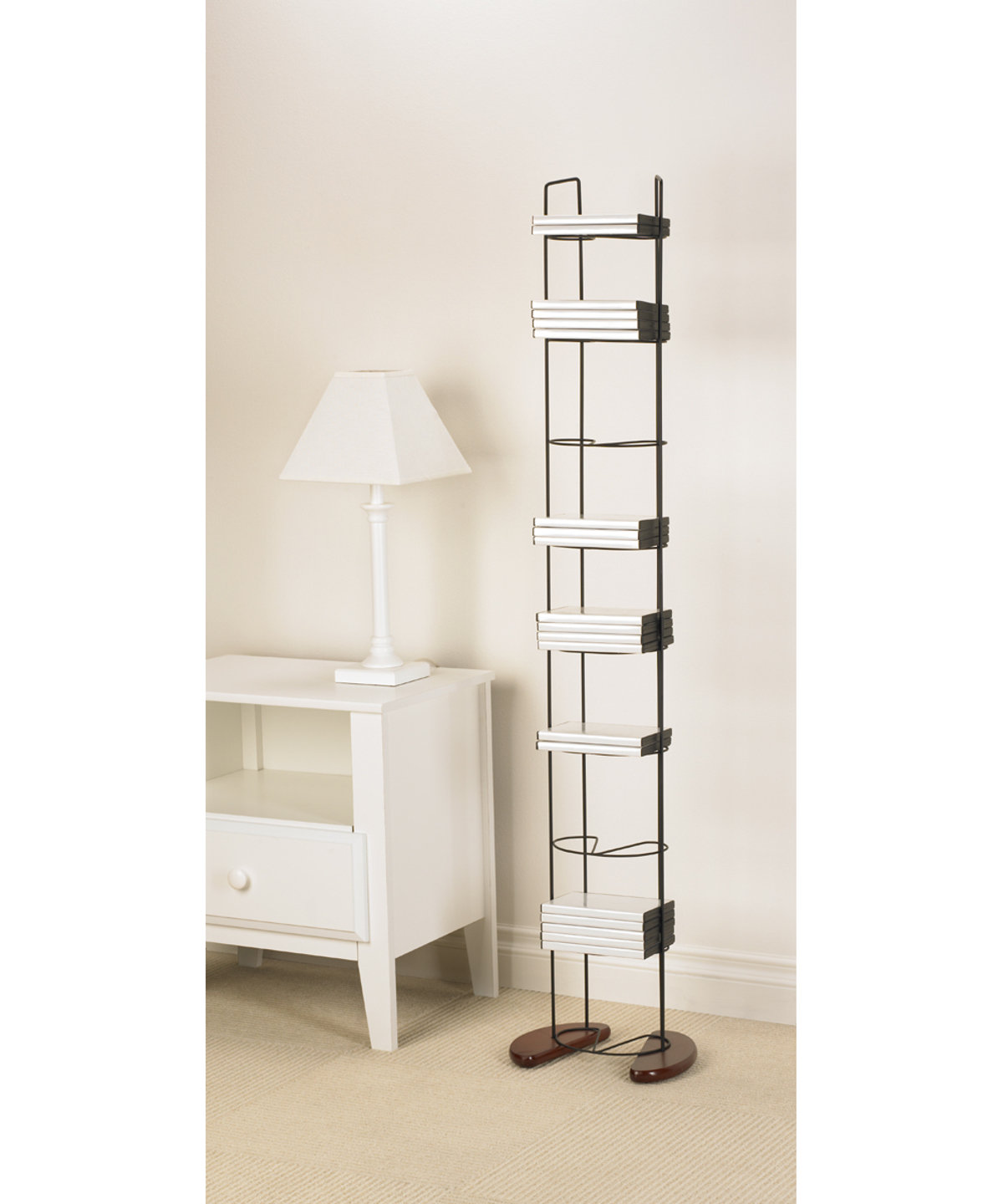 Ebern Designs 97 DVD Wire Rack Media Storage & Reviews | Wayfair