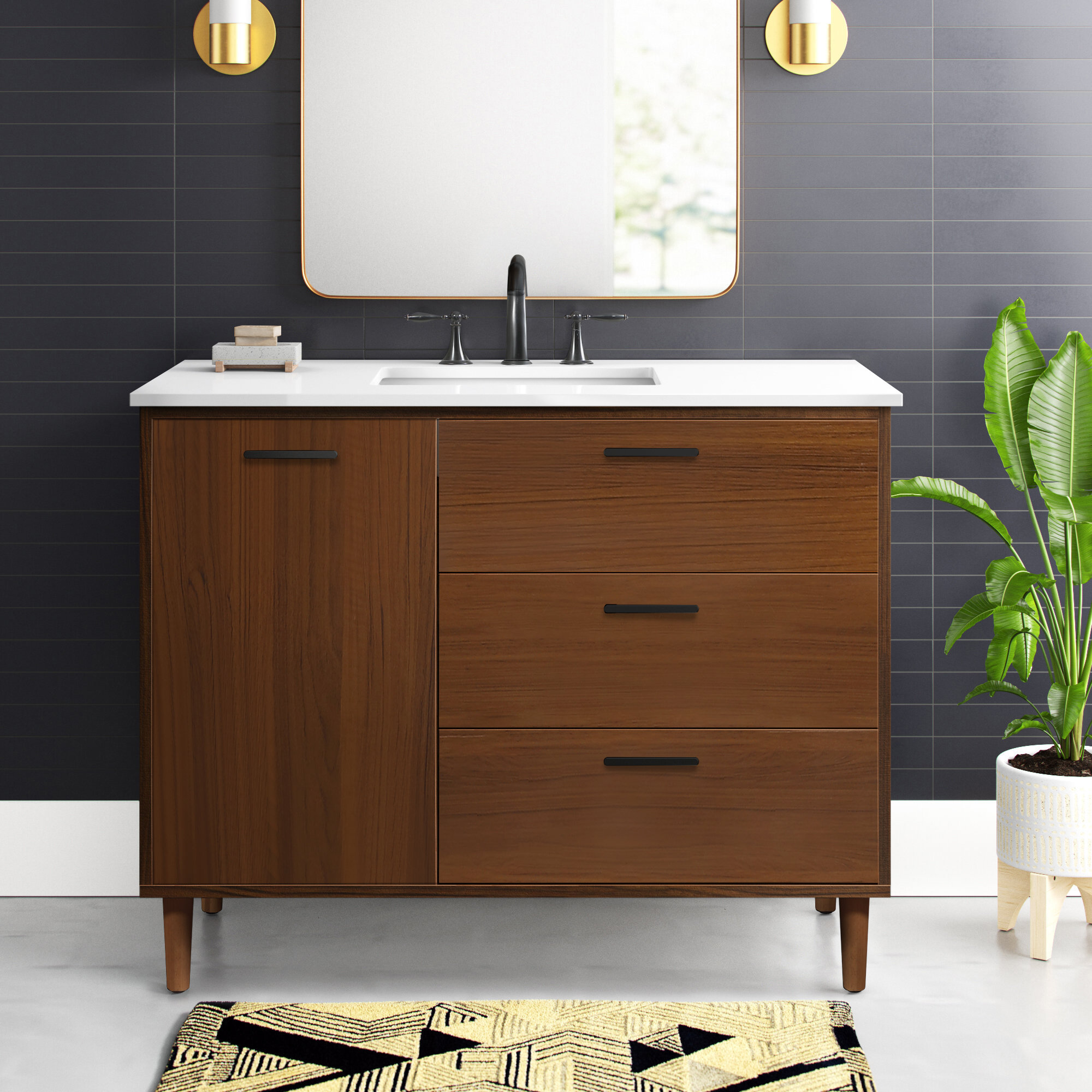 Mercury Row® Burroughs 42 Single Bathroom Vanity Set And Reviews Wayfair