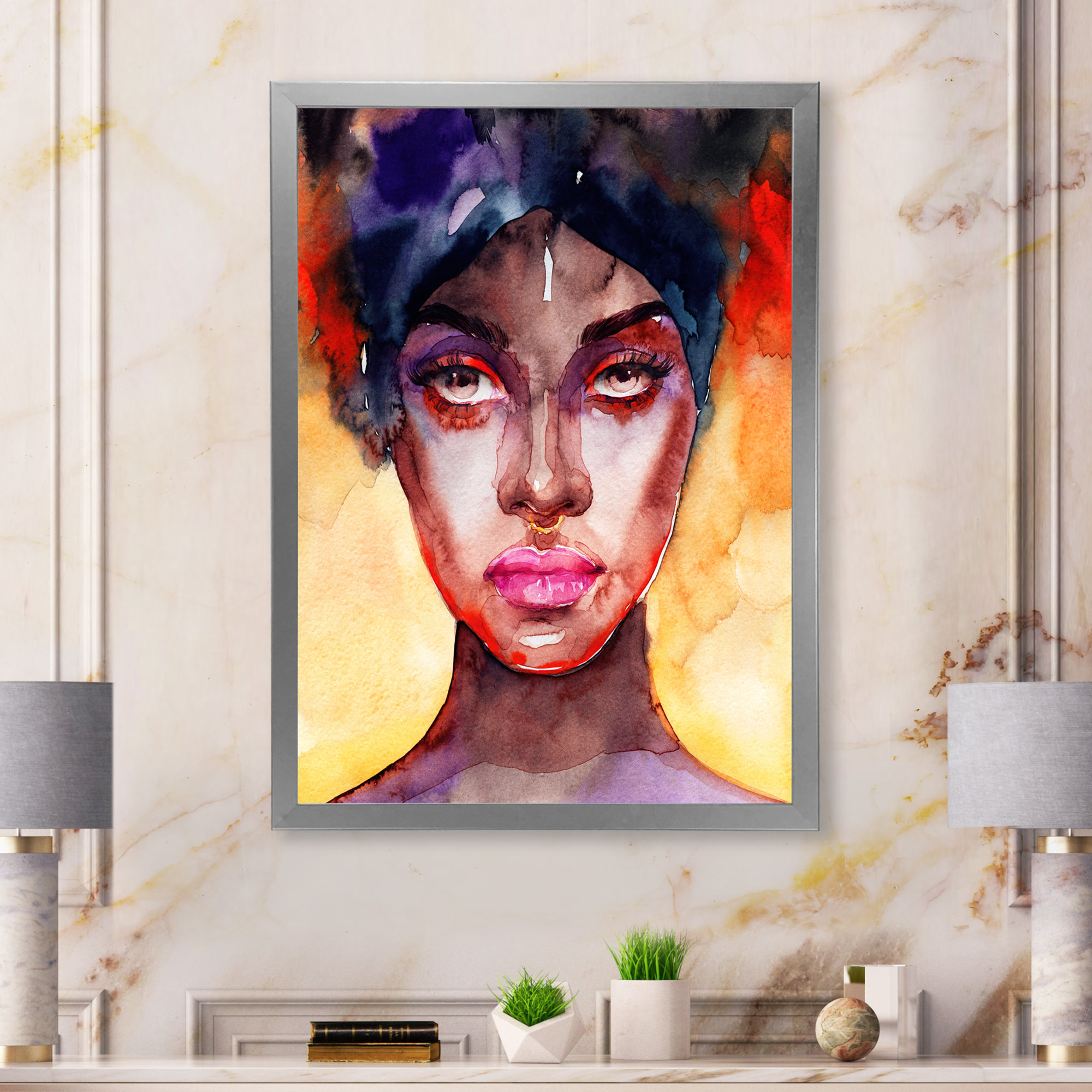 House of Hampton® Portrait Of A Young African American Woman Portrait ...