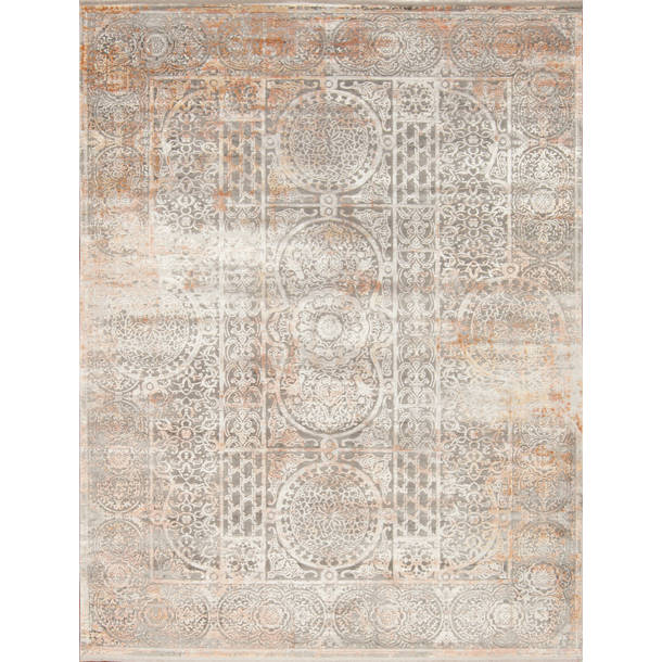 Samad Rugs Mykonos Area Rug in Beige/Red | Perigold