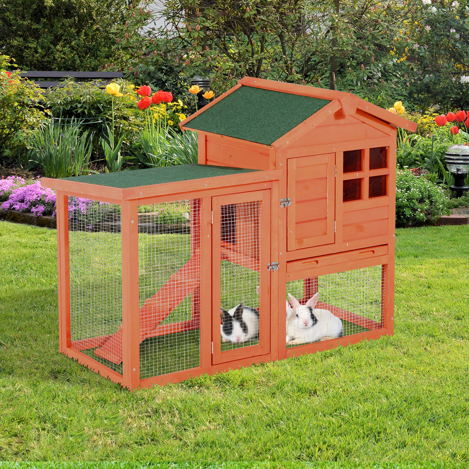 Tucker Murphy Pet™ Ozzie Weather Resistant Small Animal Hutch with Ramp ...