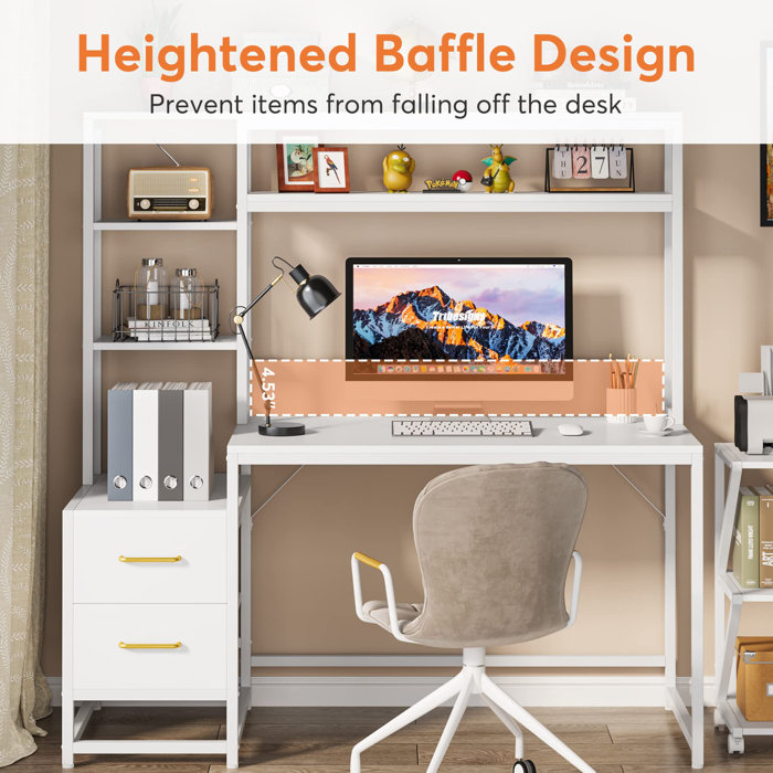17 Stories 55.11'' Desk | Wayfair