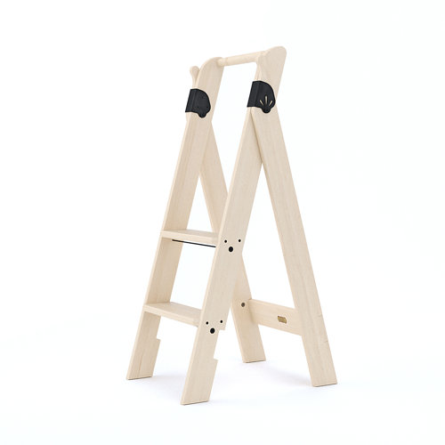 WFX Utility™ 43-1/2" Folding 2 Step Wood Step Stool With 250 Lb. Load ...