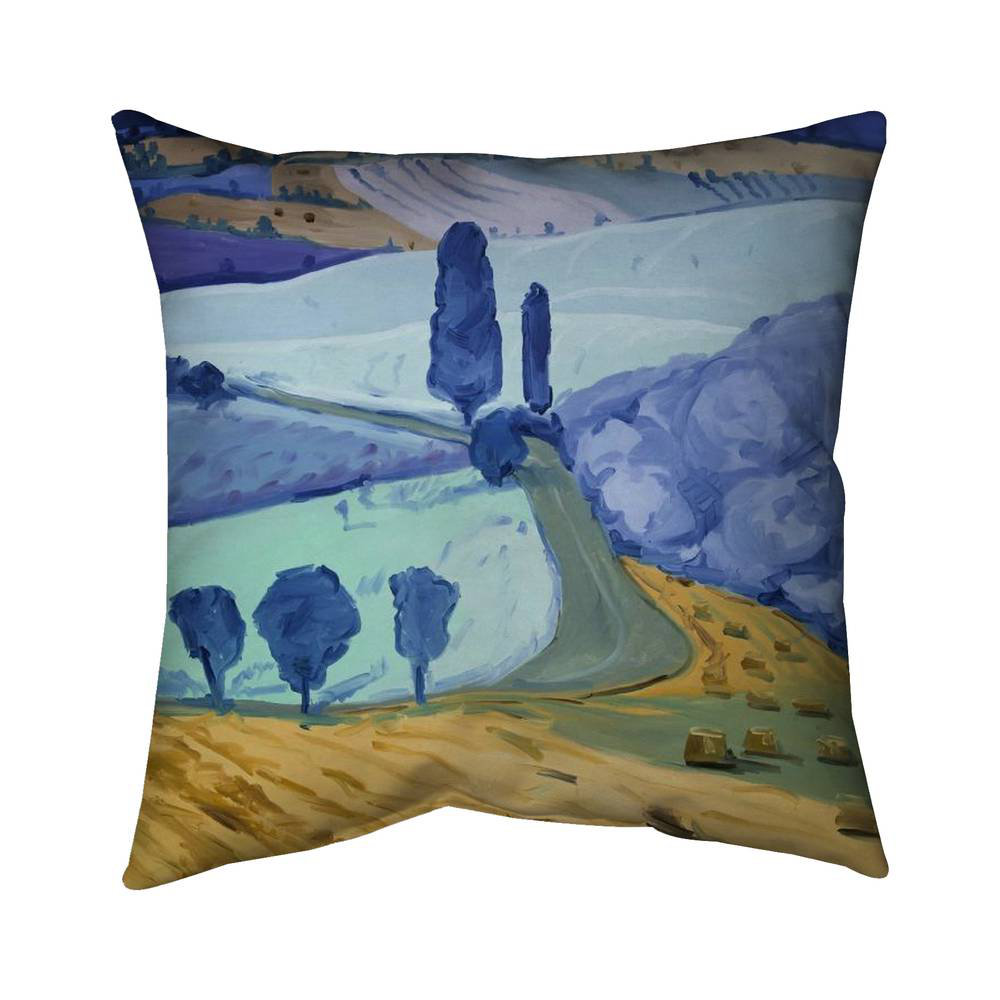 Begin Edition International Inc. Tuscany Field Square Throw Pillow ...