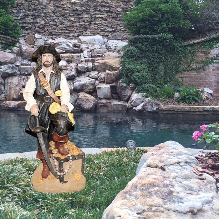 HomeStyles Life's a Beach Sea Pirate Statue | Wayfair