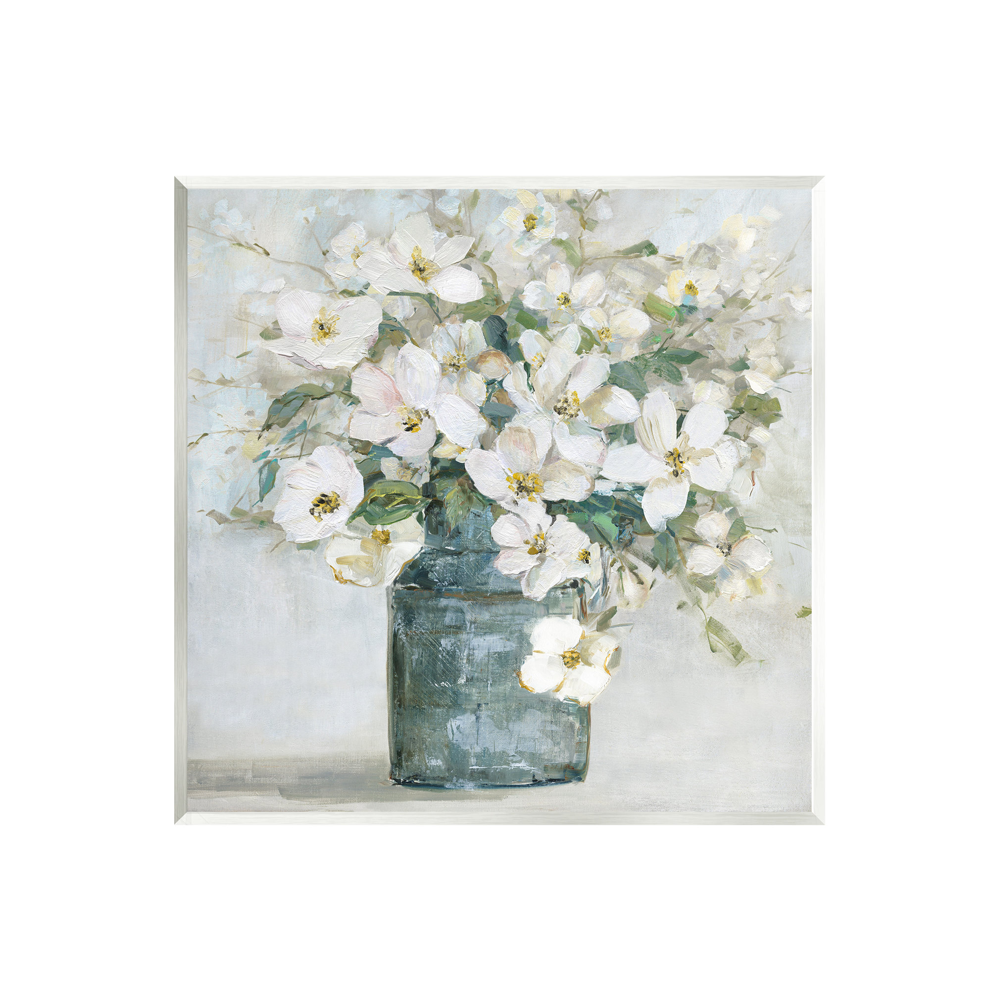 Stupell Industries White Geranium Bouquet Blossoming Flower Arrangement ... Stupell Industries White Geranium Bouquet Blossoming Flower Arrangement ...