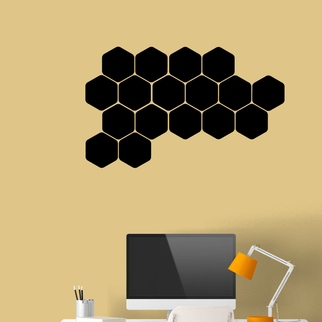 Isabelle & Max™ Honeycomb Pattern Wall Decal | Wayfair