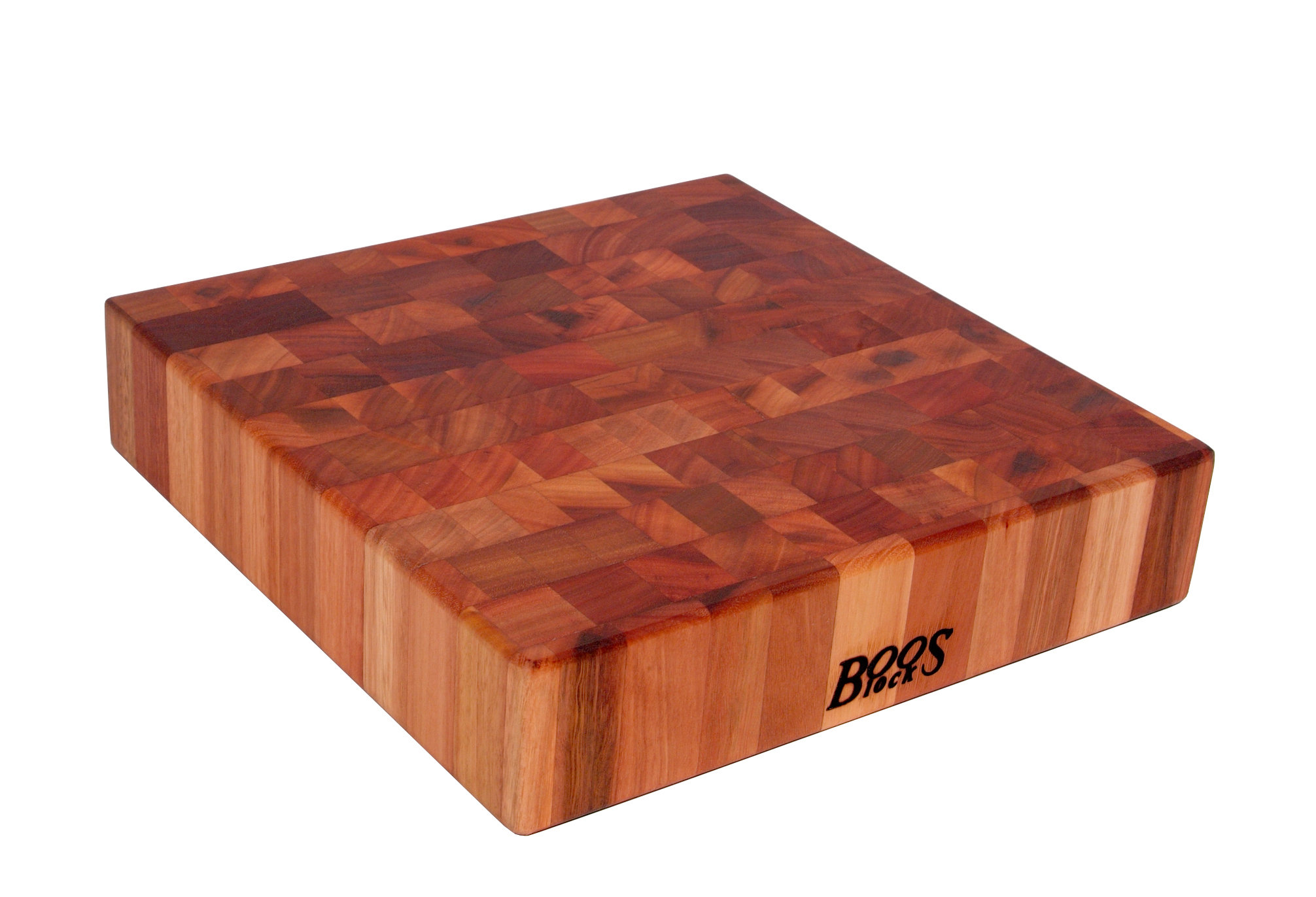 John Boos BoosBlock® 3" End Grain Cherry 14" Square Chopping Block ...