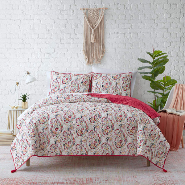 Mudd Pink Microfiber 5 Piece Quilt Set | Wayfair