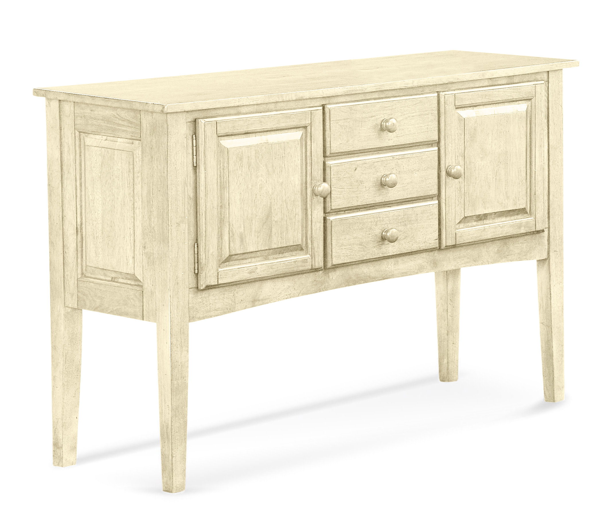 Braxton Culler Hues 52.25'' Wide 3 Drawer Rubberwood Solid Wood Buffet ...