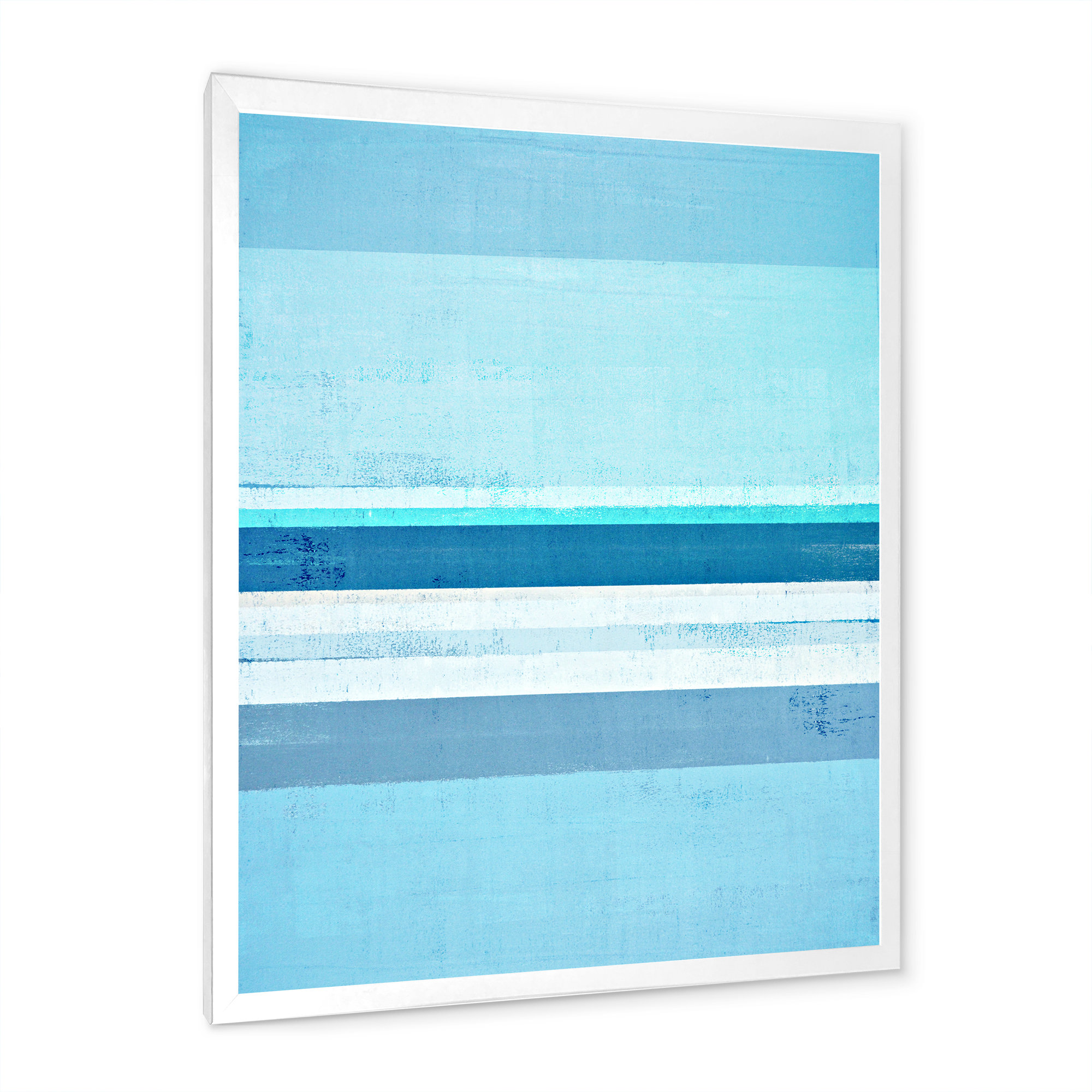 17 Stories Blue Modern Art Painting II - on | Wayfair