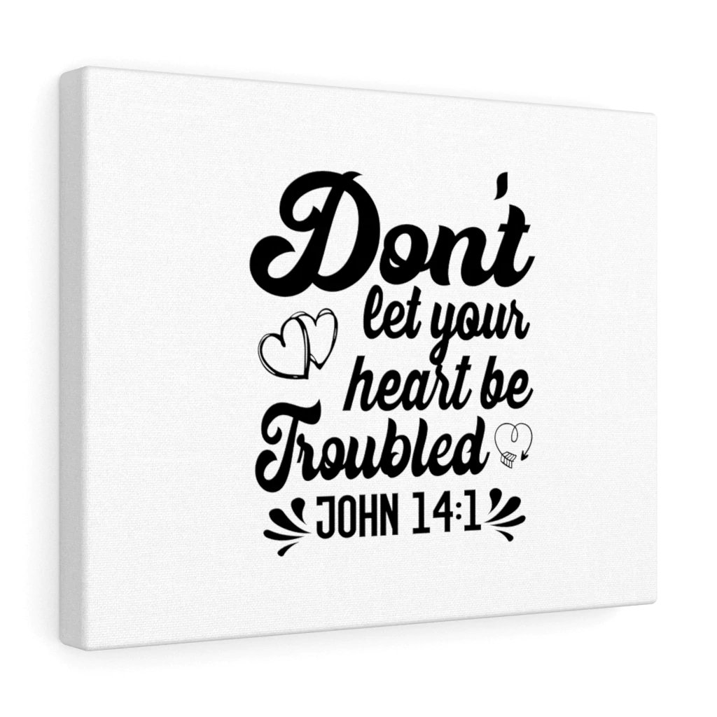 Trinx Don't Let Your Heart Be Troubled John 14:1 Christian Wall Art ...