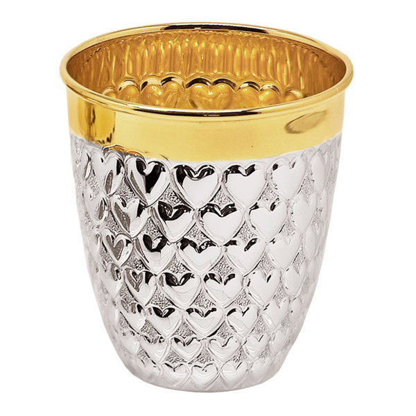 Edzard Heart 3 Piece Silver Assorted Glassware Set | Wayfair.co.uk