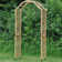 Gracie Oaks Wooden Garden Arch (Tan) With Ground Spikes | Wayfair.co.uk