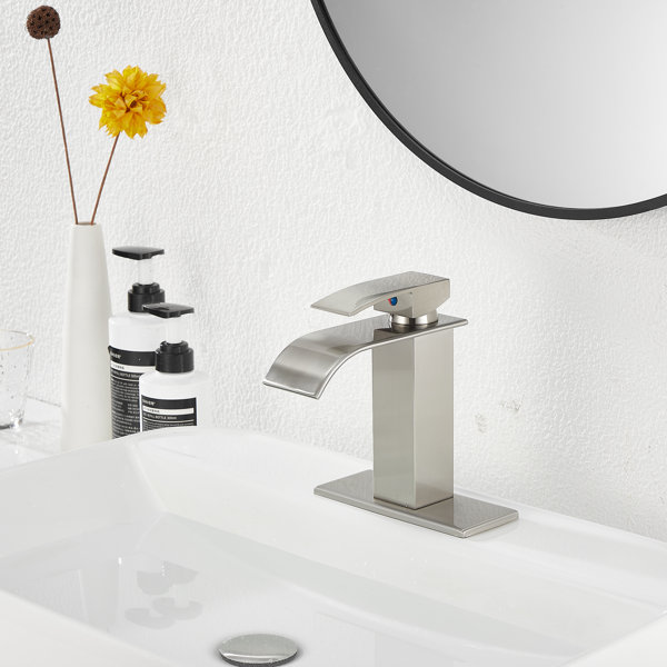 UFINE Single Hole Faucet Single-handle Bathroom Faucet with Drain ...