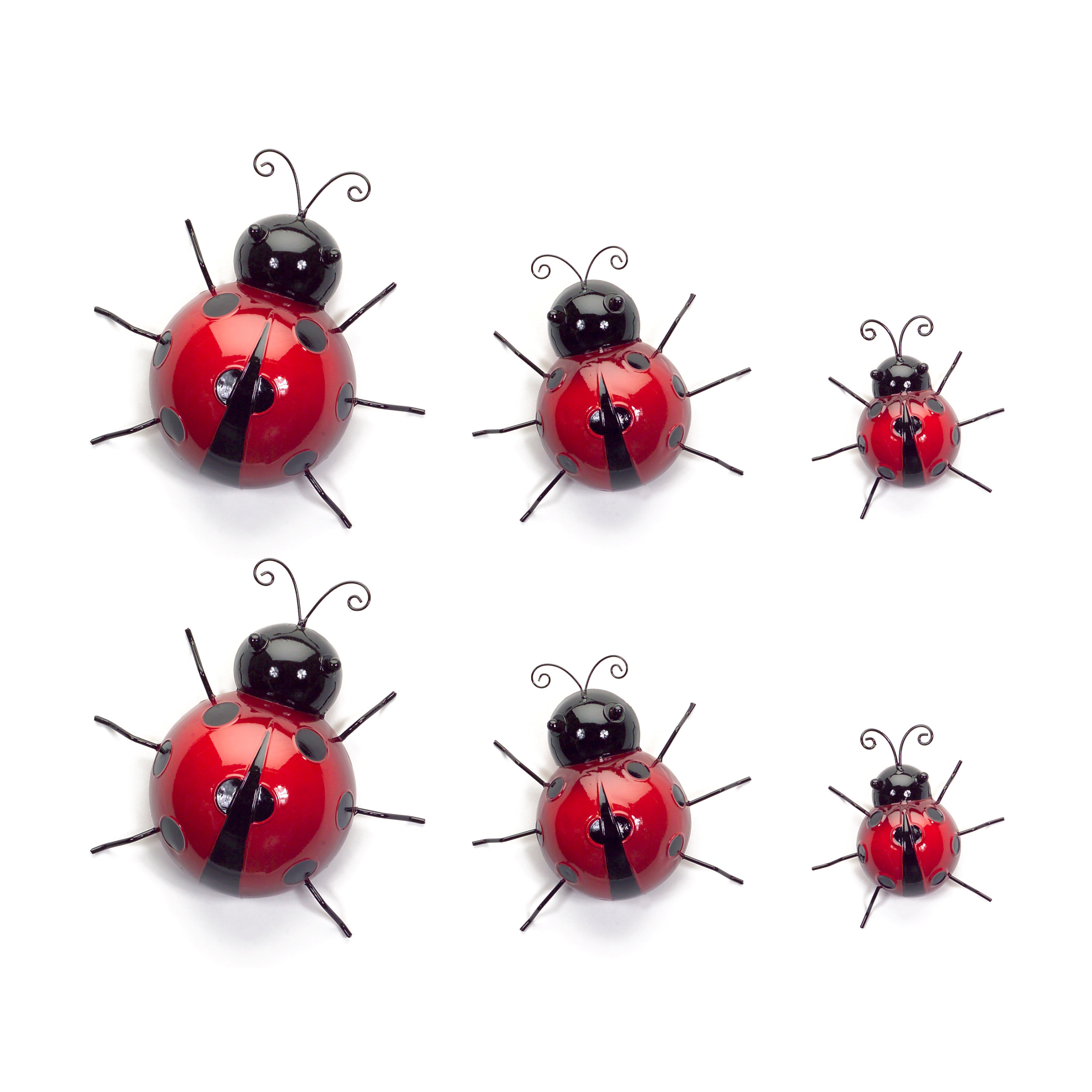 Melrose Intl. 6 Piece Mountable Ladybugs Wall Décor Set & Reviews | Wayfair
