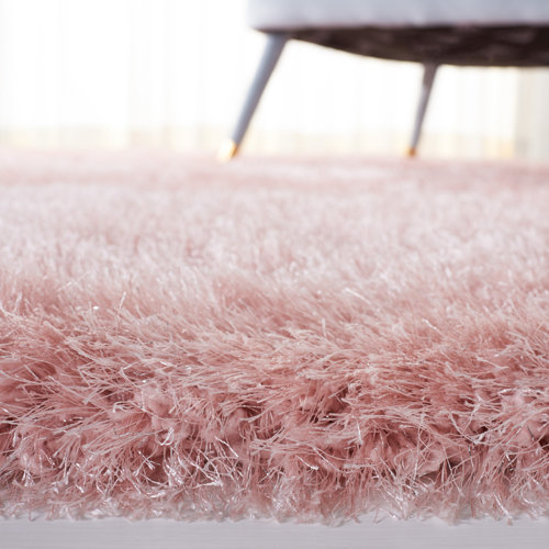 Latitude Run® Bernell Machine Woven / Power Loomed Pink Rug & Reviews ...