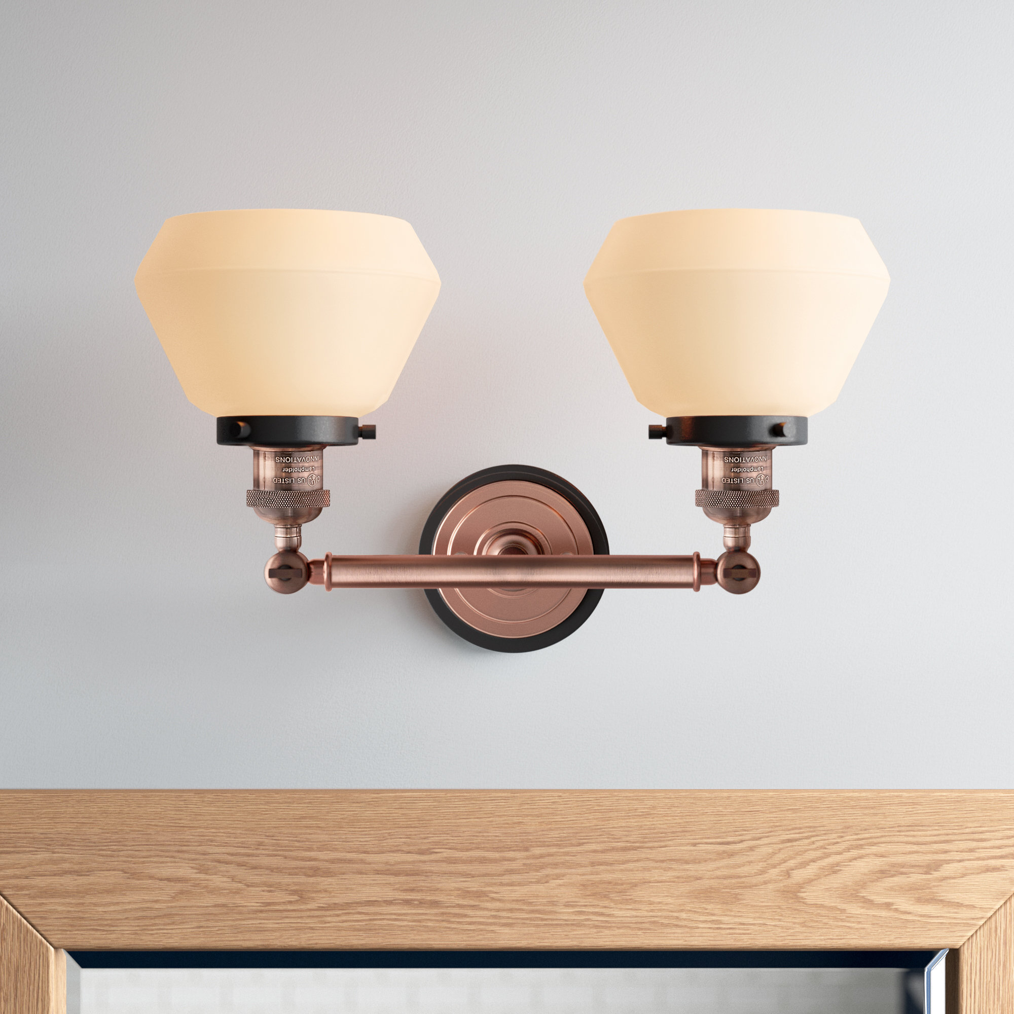 Longshore Tides Rivka 2 - Light Dimmable Antique Copper Vanity Light ...