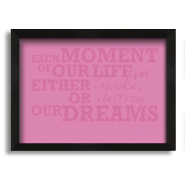 Maturi Each Moment of Our Life - Picture Frame Typography on Canvas ...
