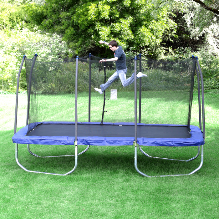 Skywalker Trampolines 15ft x 9ft Rectangle Trampoline with Enclosure ...