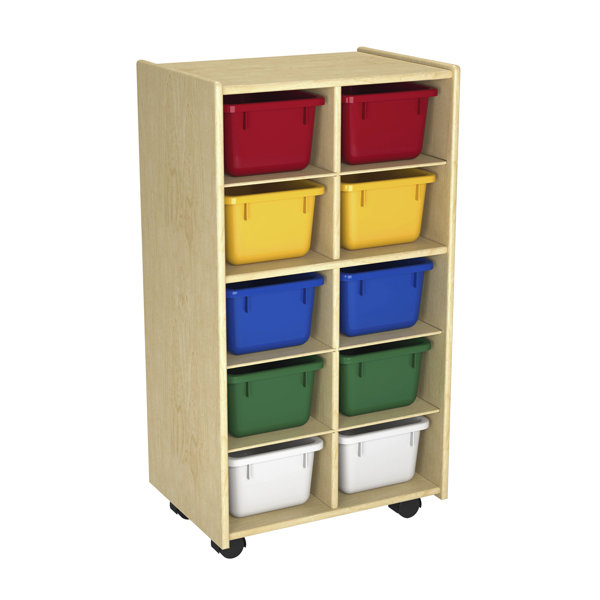 Childcraft Mobile 10 Compartment Cubby with Trays & Reviews | Wayfair