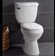 Miseno High Efficiency 1.28 GPF Round Two-Piece Toilet (Seat Included ...