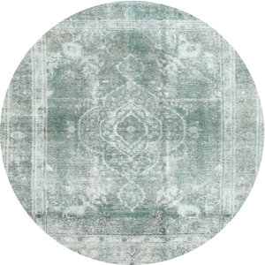 East Urban Home Contemporary Sea Green Area Rug | Wayfair