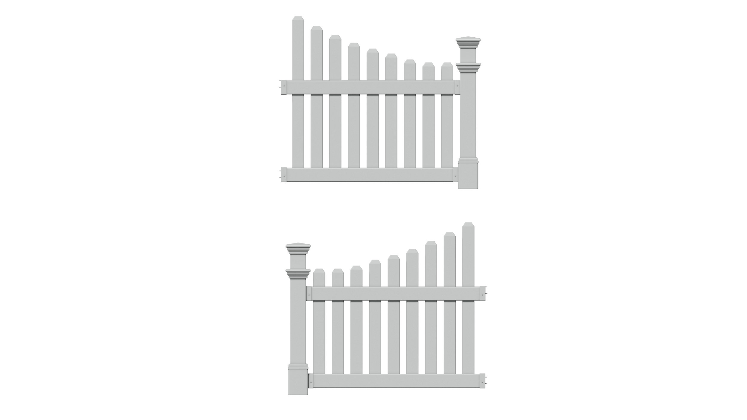 Vita 3.5 ft. H x 4 ft. W Cottage Wing Vinyl Fence Panel & Reviews | Wayfair