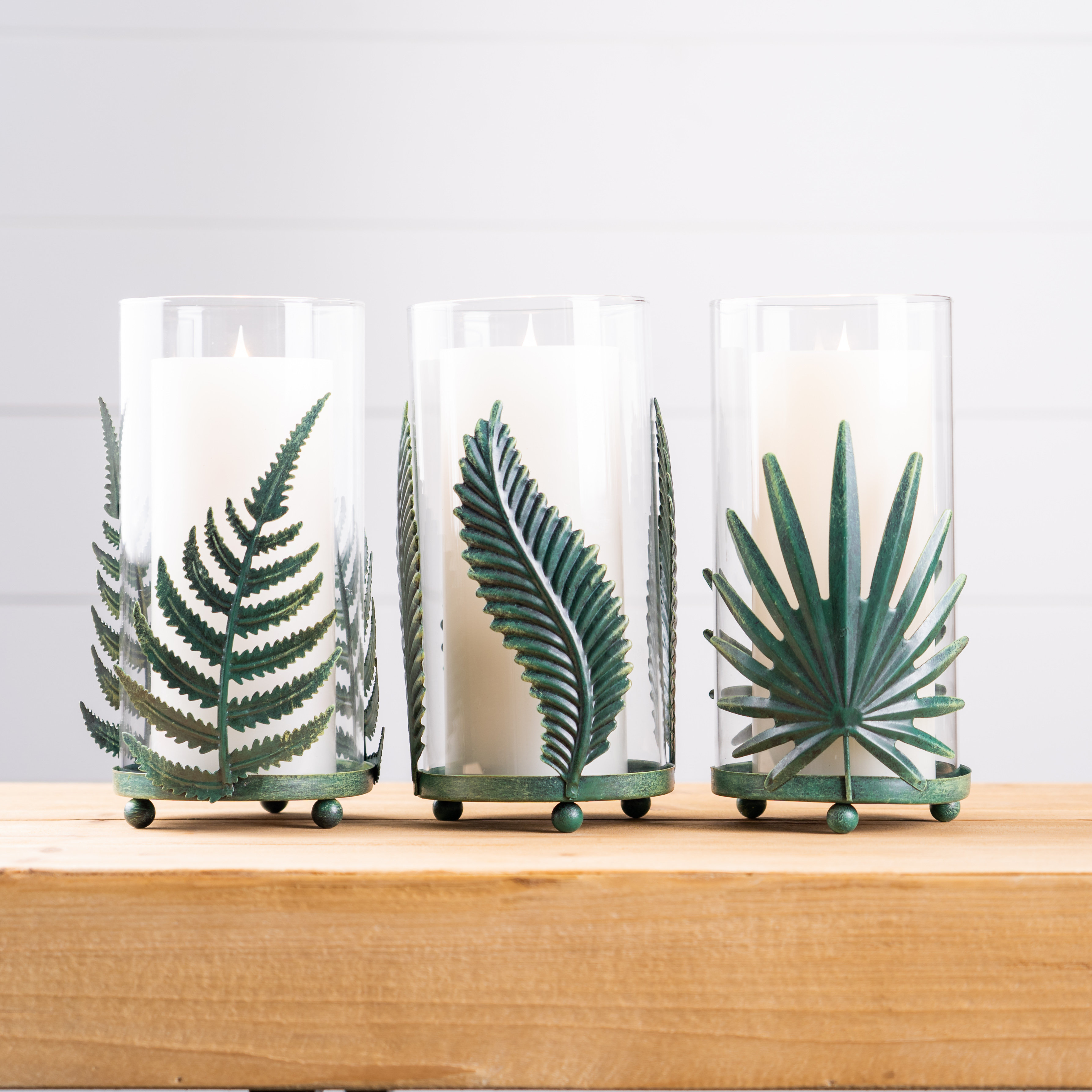 Bay Isle Home 6 Piece Metal Tabletop Hurricane Set | Wayfair